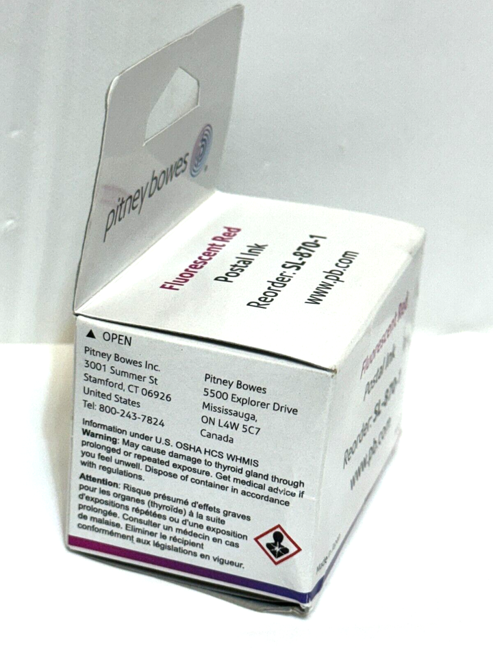Pitney Bowes SL-870-1 OEM Ink Cartridge for SendPro Mailstation ...