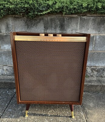VTG 50s 60s magnavox sterophonic 591062-1 Tube Record Player Mid ...