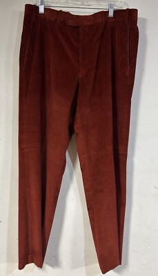 JB Britches Rust Color Corduroy Pants - 35 X 31, Flat Front | eBay