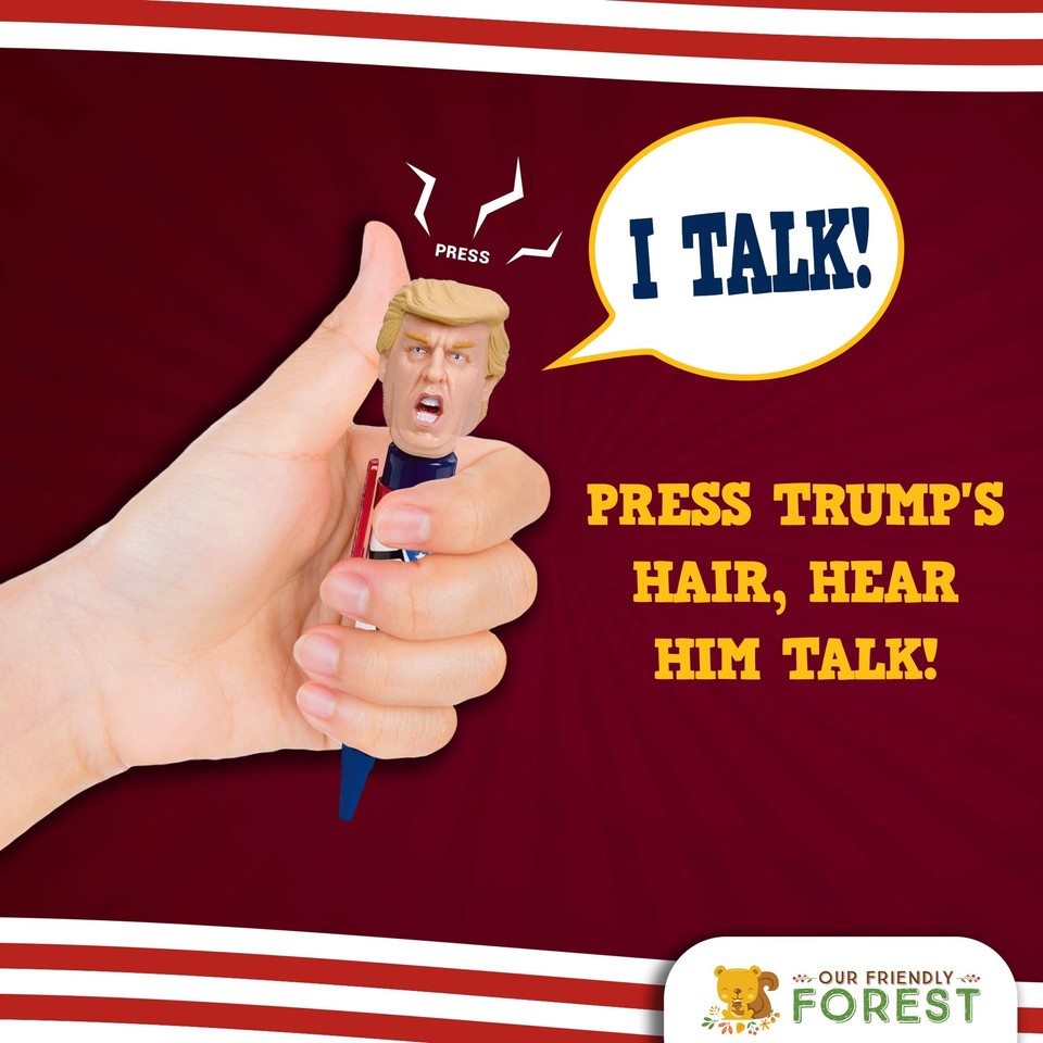 Talking Donald Trump Pen – Collectible Edition - 8 Sayings in His Real ...