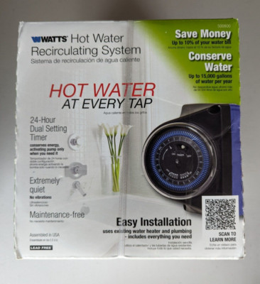 WATTS 500800 Hot Water Recirculating System With Built-In Timer - BRAND ...
