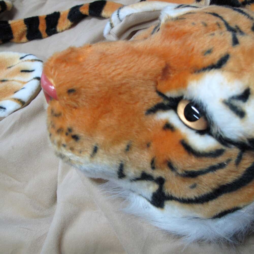 Faux Animal Floor Rug with Realistic Head Wild Tiger | eBay