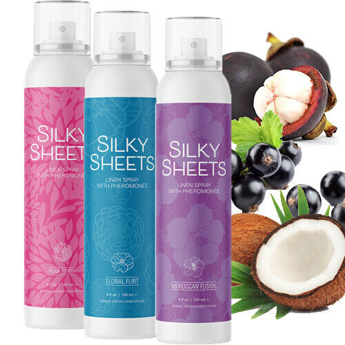 Silky Sheets Pheromone Infused Linen Spray 4oz Arousal Attractant ...