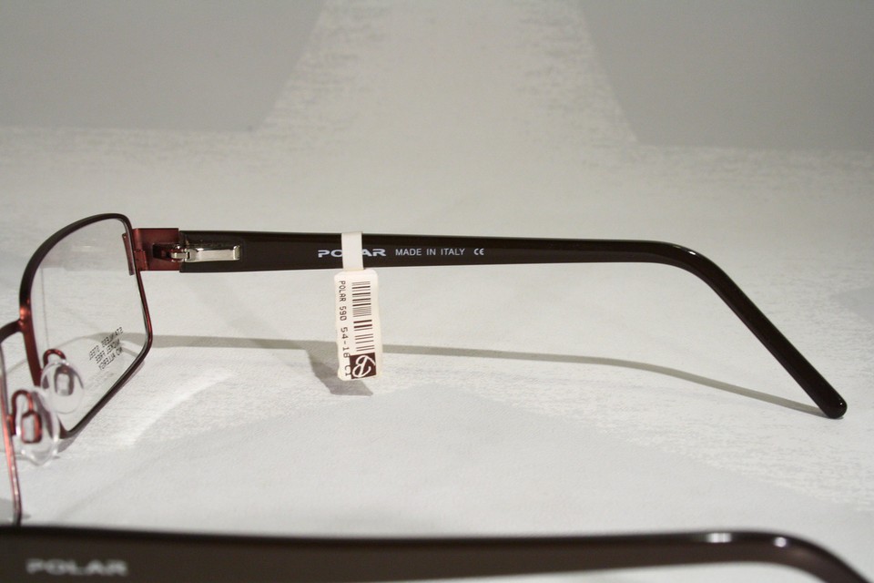 New POLAR Unisex Matte Satin Dark Red Italian Eyeglass Frames Glasses ...