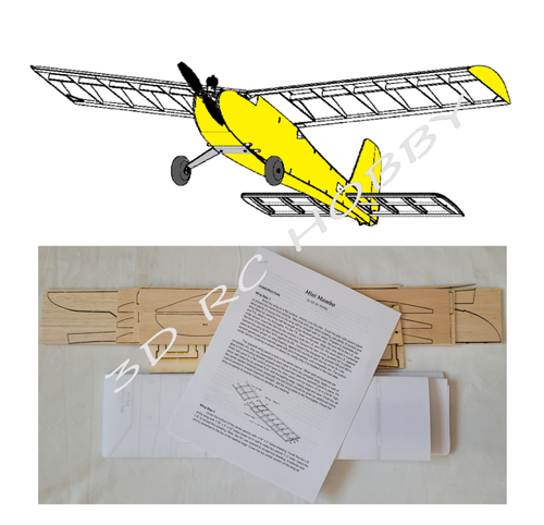 Mini Mambo Trainer 36" Wing RC Airplane Kit Laser Cut Wood Short Kit | eBay