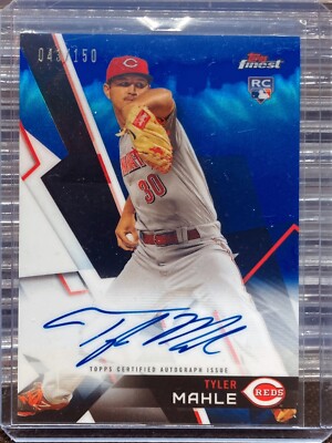 2018 Topps Finest Tyler Mahle BLUE Refractor AUTO Autograph #043/150 ...