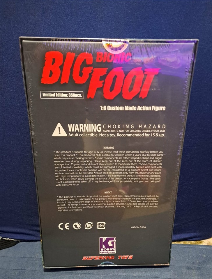 SUPERMAD TOYS CUSTOM BIONIC BIGFOOT 1/6 SCALE ACTION FIGURE NEW READY ...