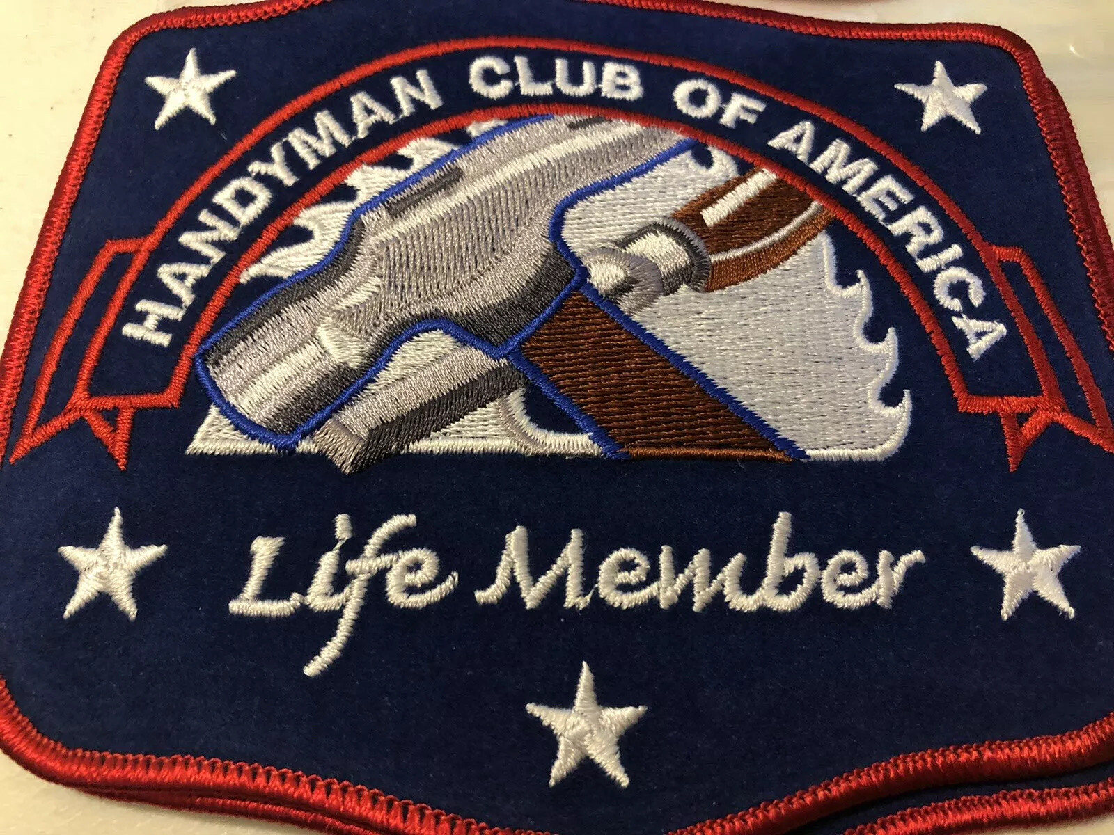 Handyman Club of America Life Member sew iron on patch embroidered ...