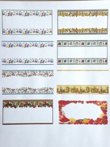 24x Attractive Food Jar Container labels Jam Preserve , Border styles ...