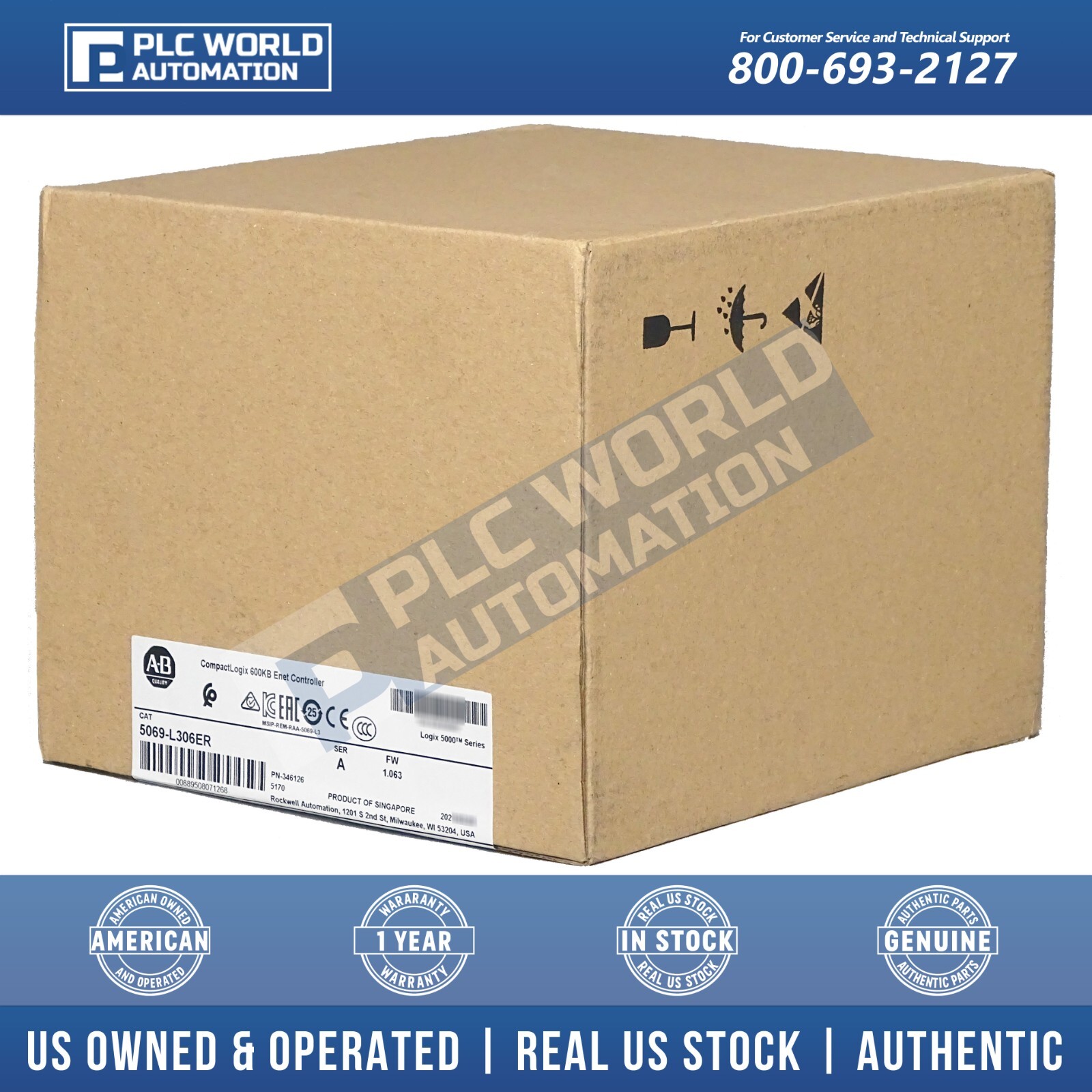 5069-L306ER Allen Bradley Controller, New Sealed, FREE UPS 2 Day Dlvry ...