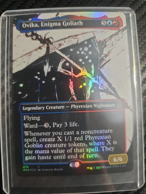 MTG Ovika, Enigma Goliath Phyrexia: All Will Be One 474 Foil Rare for ...