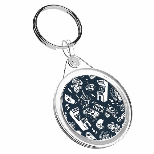 1 x Retro Gamer Video Game Kids - Keyring IR02 Mum Dad Kids Birthday ...