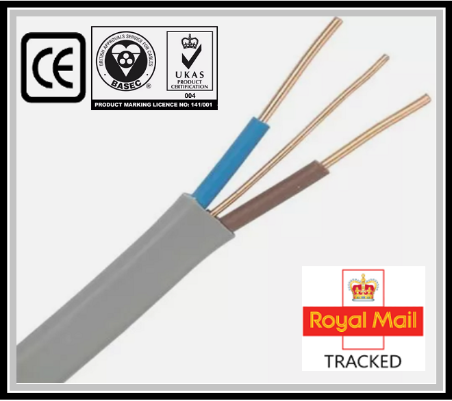 TWIN & EARTH Electric Cable Wire 1.0mm - 1.5mm - 2.5mm | eBay UK