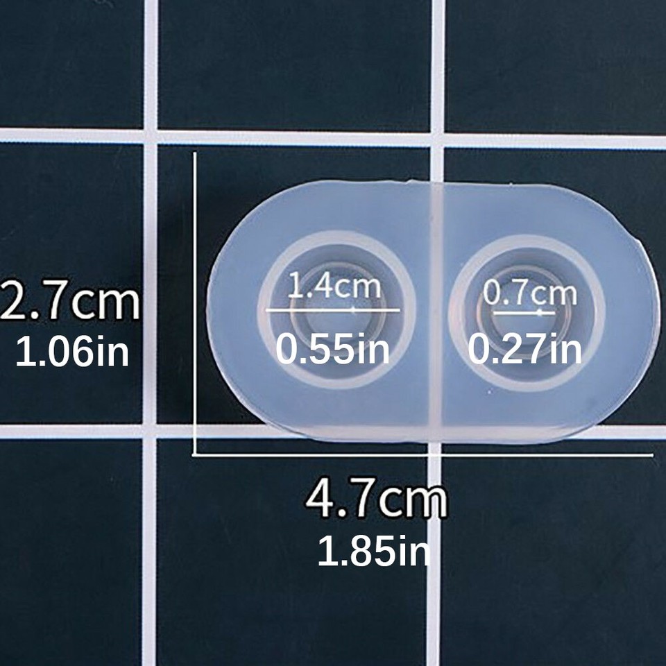 New 6*2 Sizes 0.6-2.2cm Clear Silicone Doll Eye Mold Resin DIY Crafts ...