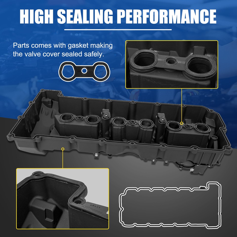 Full Aluminum Valve Cover for BMW N52 E70 E82 E90 E91 328i 528i 128i X3 ...