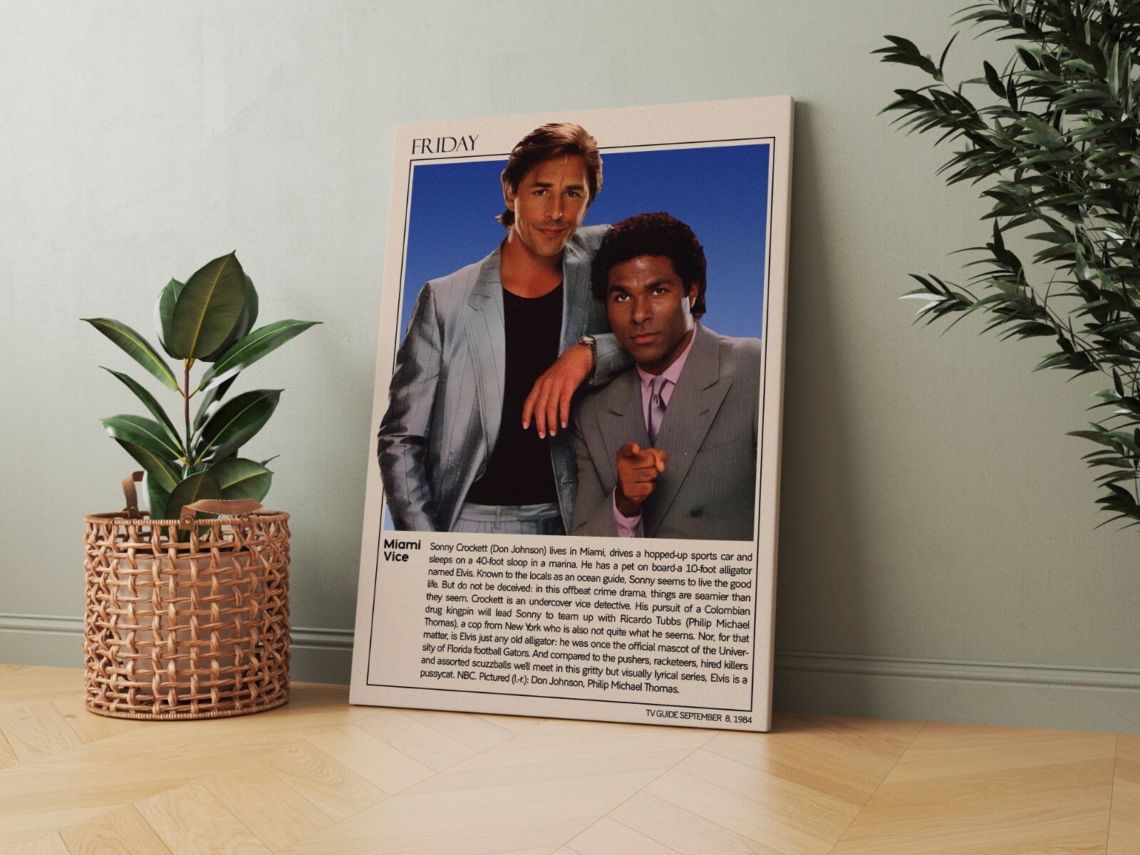 Miami Vice - TV Commercial Poster A1/A2/A3/A4 Canvas FRAMED | eBay