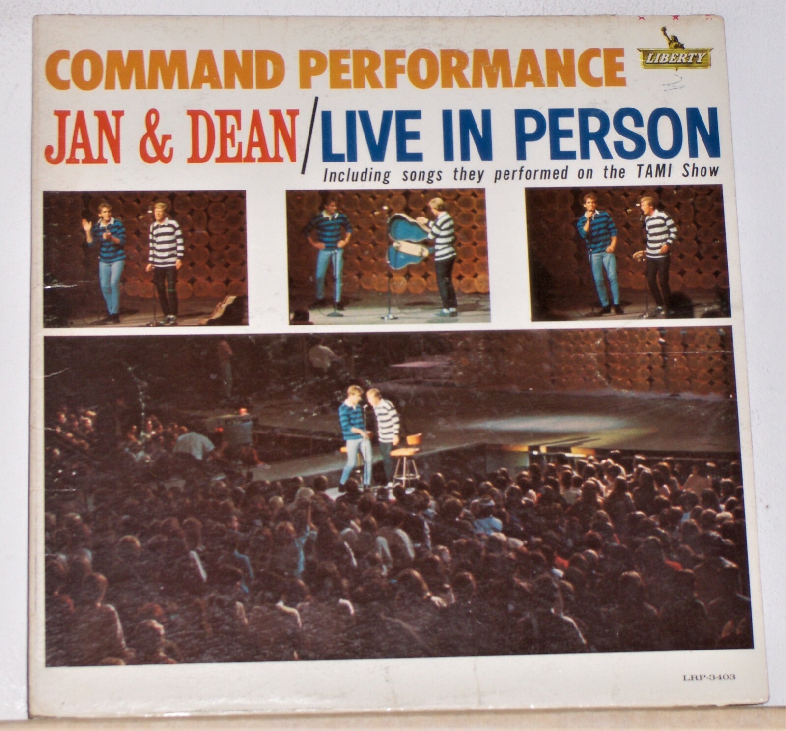 Jan & Dean - Command Performance Live In Person - 1965 Vinyl LP Record Album | eBay