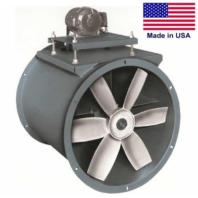 48" Exhaust Duct Fan - 31,350 CFM - Belt Drive - 5HP - 6 Blade - 3 PH ...