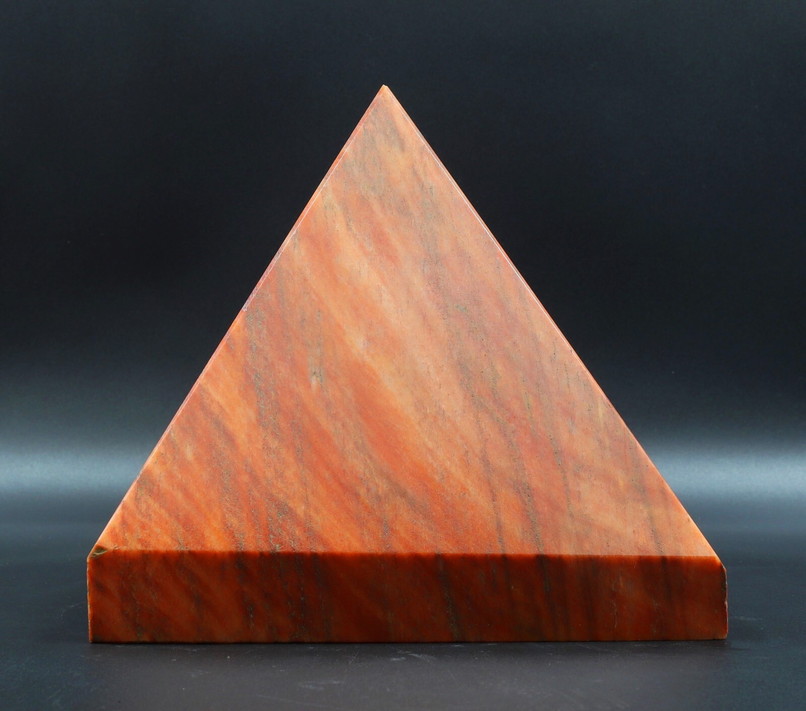 160MM Carrot Jasper Crystal Pyramid Natural Stone Healing Spiritual ...