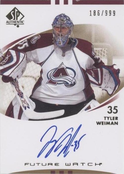 2007-08 SP Authentic - Autographed Future Watch #206 Tyler Weiman /999 ...