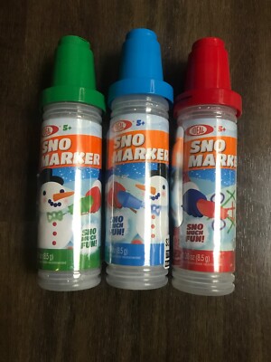 3 Colors - Sno-Marker, Ideal Toys - Sno Markers Kids Outdoor Snow ...