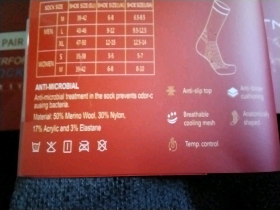 3 Pairs Mens TMANI PERFORMANCE Socks..... F3 | eBay UK