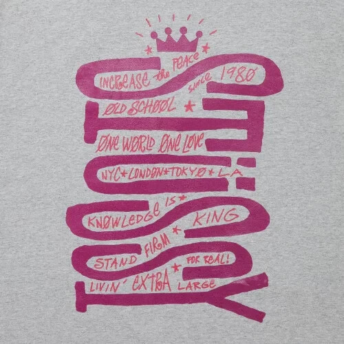 NEW Stussy Sideways T Shirt Tee Heather Grey Sealed Size Medium | eBay