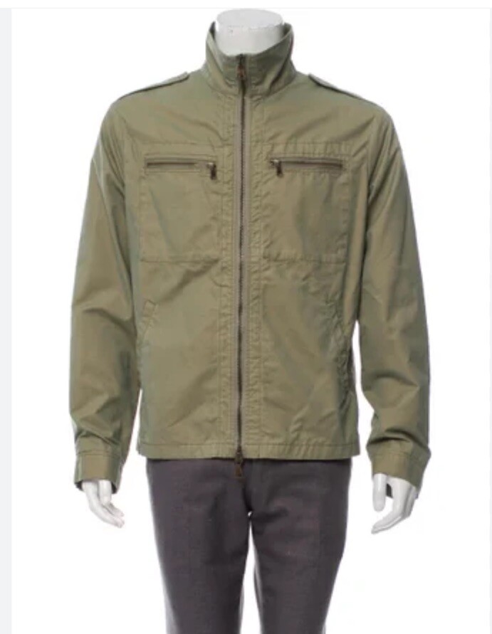 $348 John Varvatos Men's Army Green Utility Jacket Si… - Gem