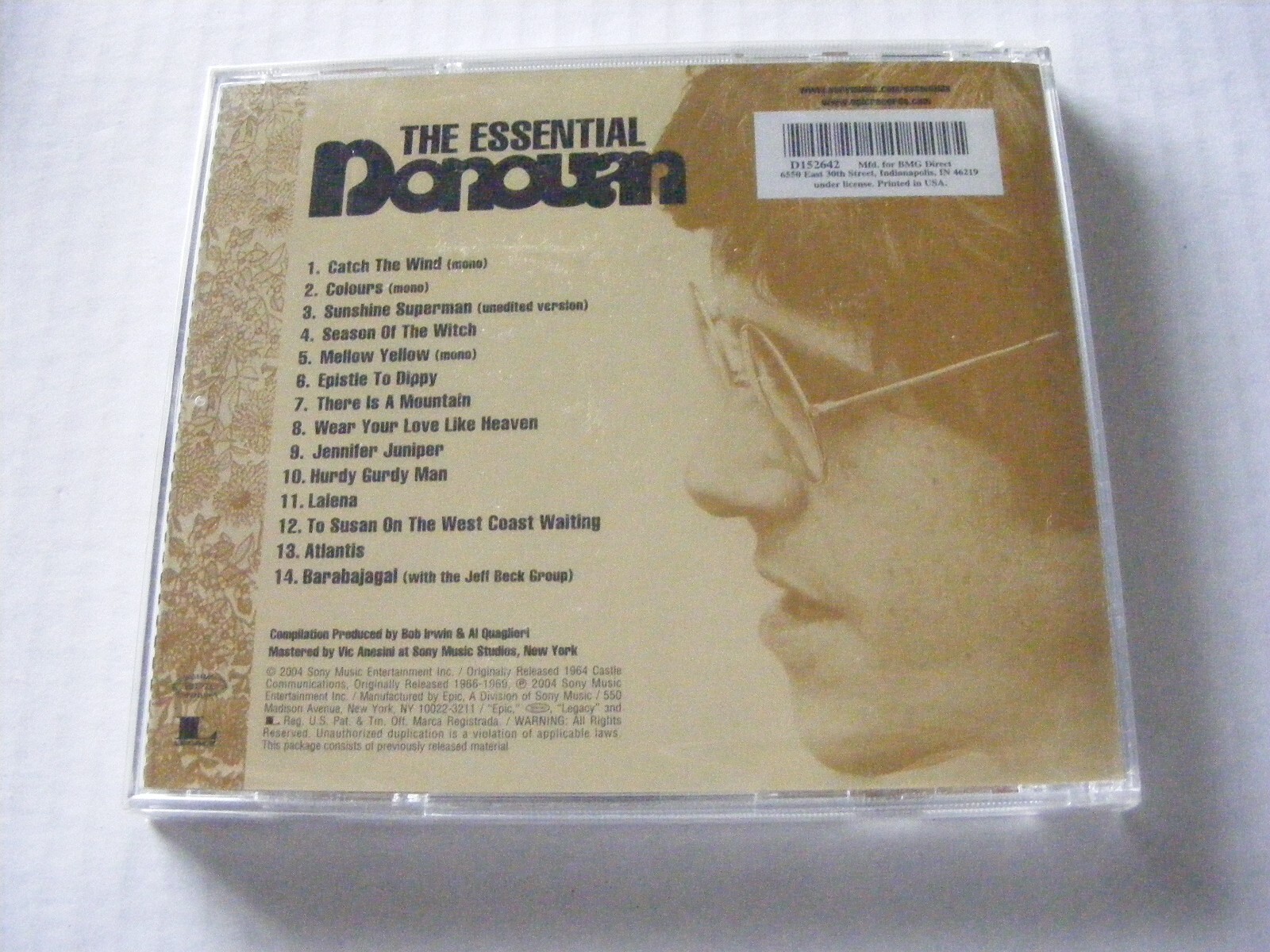 Donovan "The Essential Donovan" CD Sealed. Epic – EK 90625. Club ...