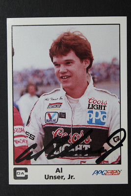 Al Unser Jr Indy Race Car Driver Autographed Signed 1985 A&S Racing ...