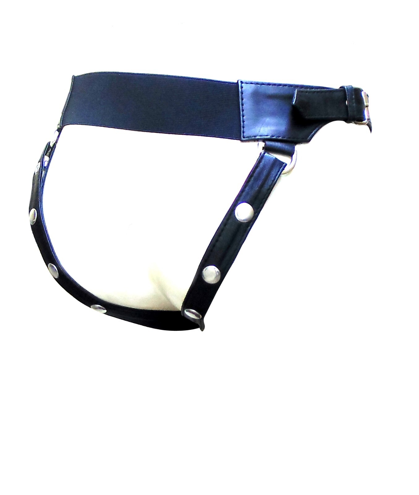 Authentic Men's Leather Cod Piece Thong Jockstrap Fetish Underwear with ...