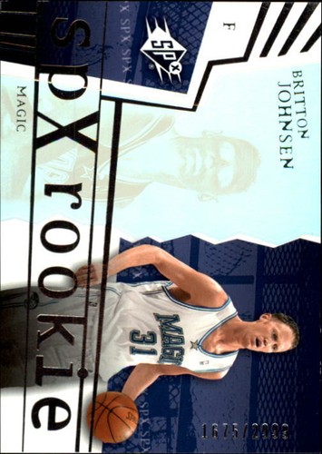 A2870- 2003-04 SPx #138 Britton Johnsen RC /2999 - NM-MT | eBay