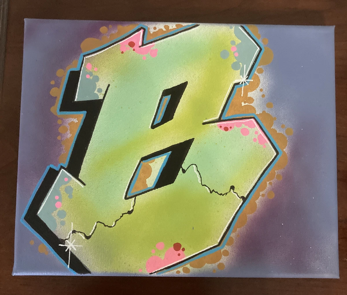 B Bubble Letter Graffiti