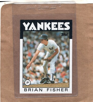 1986 Topps Brian Fisher New York Yankees #584 NrMt | eBay