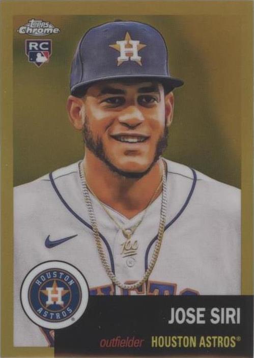2022 Topps Chrome Platinum Anniversary - Jose Siri #124 Gold Refractor ...