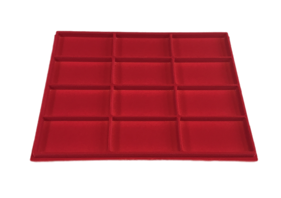 12 x 16 x 3/4" Flocked Tray for The Riker Display Case FLOCK TRAY ONLY ...