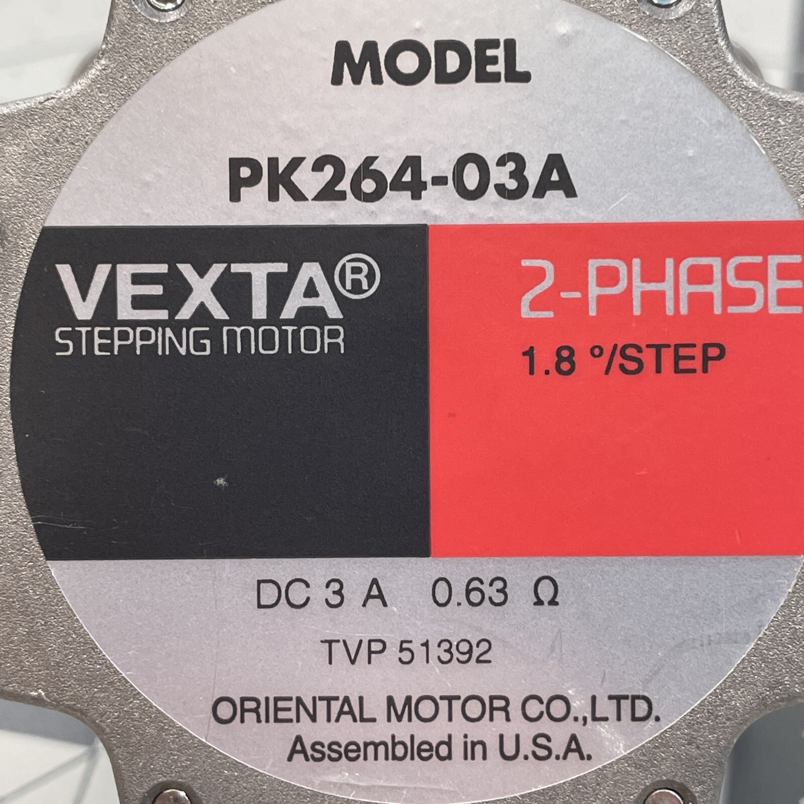 Vexta Stepper Motor 2-Phase 1.8deg/step NEMA 23 PK264-03A for sale ...
