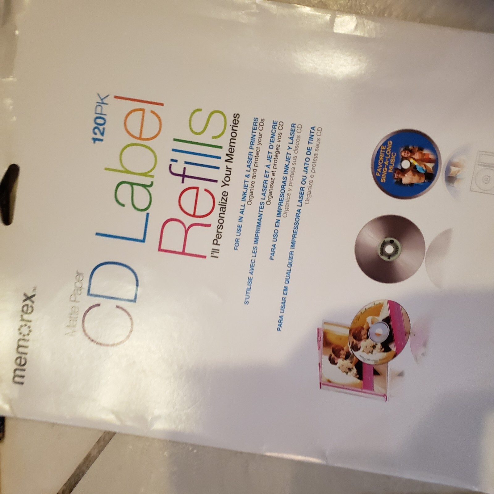 NEW LOT of 80 CD Avery Disc Labels Memorex Refills Stomper Ink Jet ...