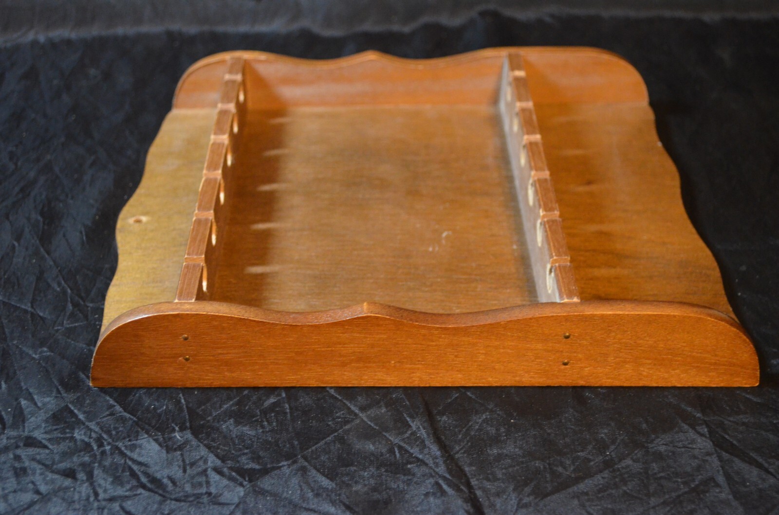 Collectible Spoon Holder Wall Rack Wooden Brown Wood Holds 12 spoons ...