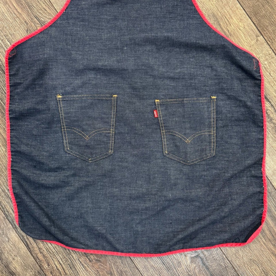 Levi's 501 Vintage 1970's Blue Denim Red Trim Adjustable Unisex Work ...