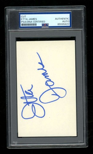 Etta James Signed Cut Auto Autograph PSA/DNA Authentic ZK9584 | eBay