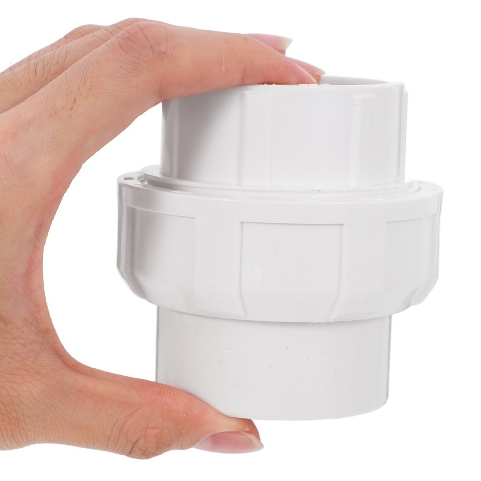 4pcs Plastic PVC Coupling Pipe Fittings Socket Union Connector Set ...