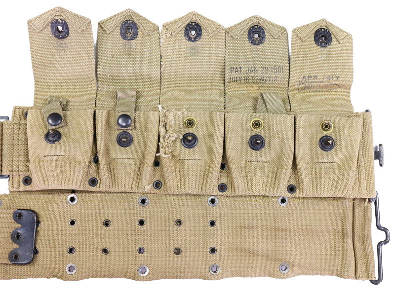 WW1 M1903 Springfield M1910 Cartridge Belt Dated 1917 | eBay