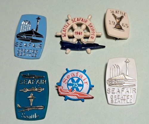 1961-1975 Seattle Seafair Hydroplane Race Pins Lot of 6 | eBay