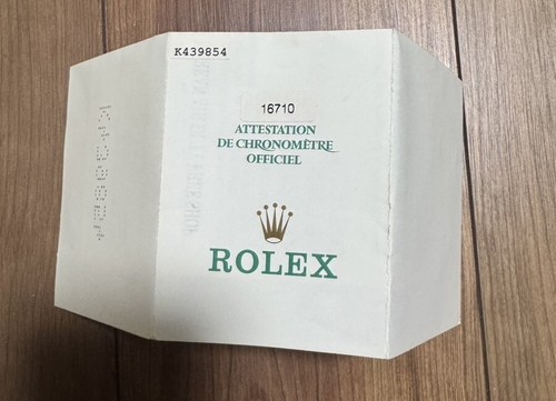 VINTAGE GENUINE ROLEX 16710 GMT-MASTER watch Paper 413 K439854 2002 ...
