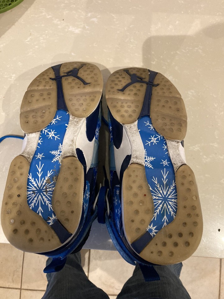 Nike Air Jordan 8 Retro GS SNOWFLAKE BLUE BLIZZARD- Youth Sz 7-Unisex ...