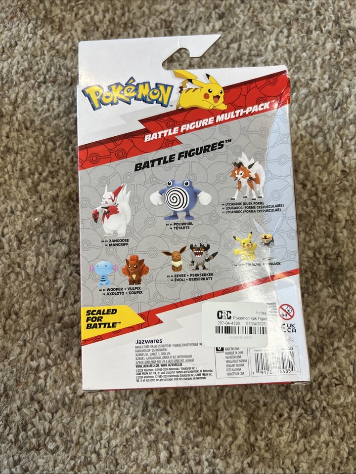 Pokémon 4pk Action Figures POKEMON SET PIKACHU PIPLUP READ | eBay
