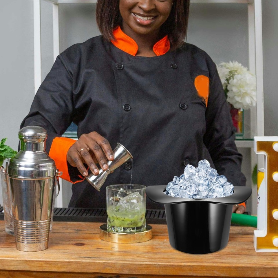 Creative Bucket 1200ML Plastic Oval Wine Buckets Hat Shaped Beverage ...