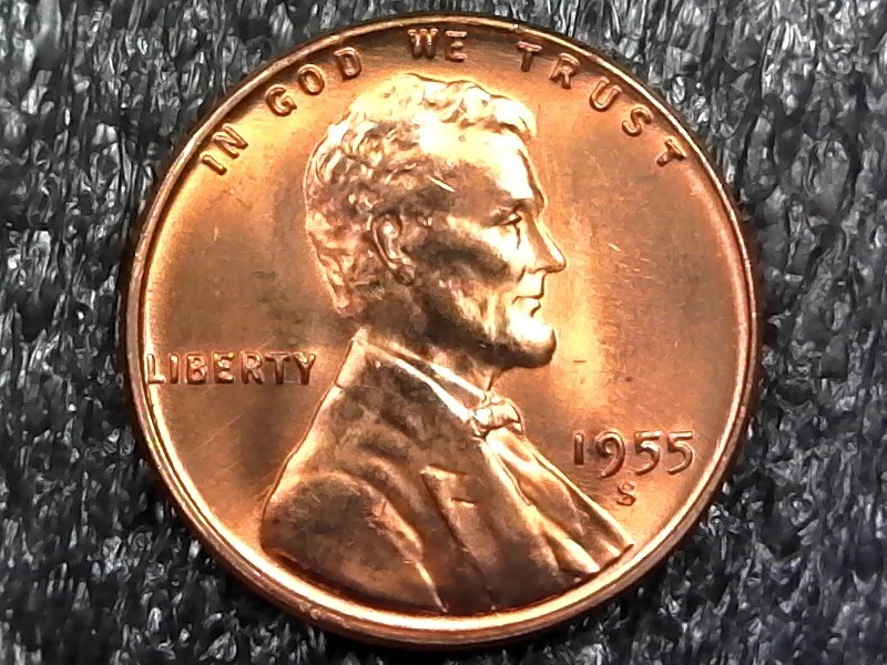 1955-S Lincoln Wheat Cent Penny - Double Die DDO - 1DO-002 - Error Inv# ...