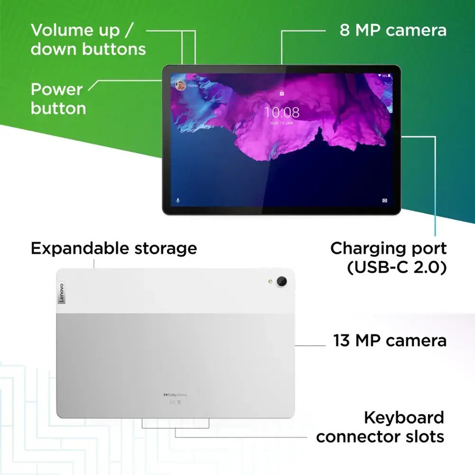 Lenovo Tab P11 Tablet 11" 64GB Platinum Gray - Excellent Condition | eBay